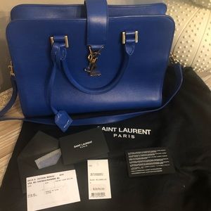 Yves Saint Laurent | Bags | Classic Ysl Bo Monogram Sl Crossbody Blue ...